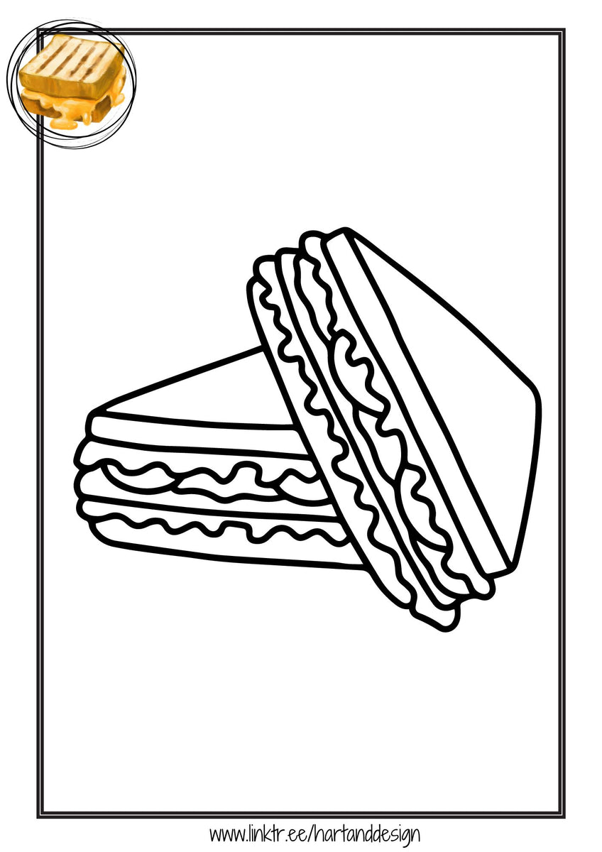 Kit for daily wellness art journal videos - Sandwich colouring in shee ...