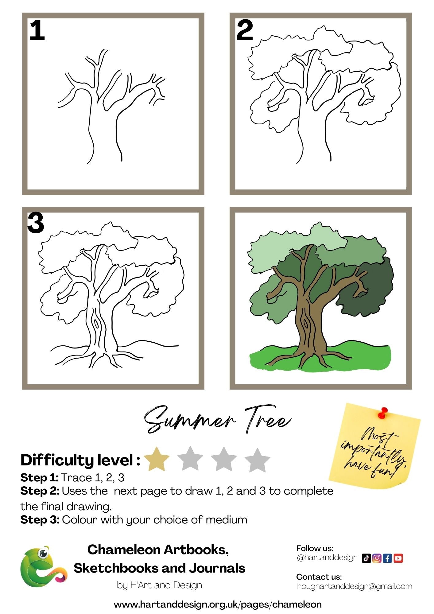 Summer Tree Drawing